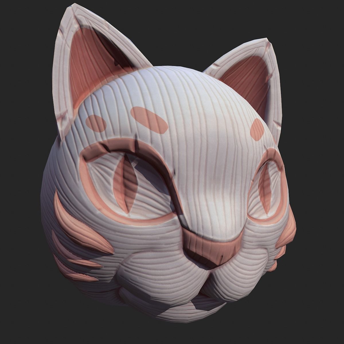 3D model White Tiger Mask Pbr VR / AR / low-poly | CGTrader