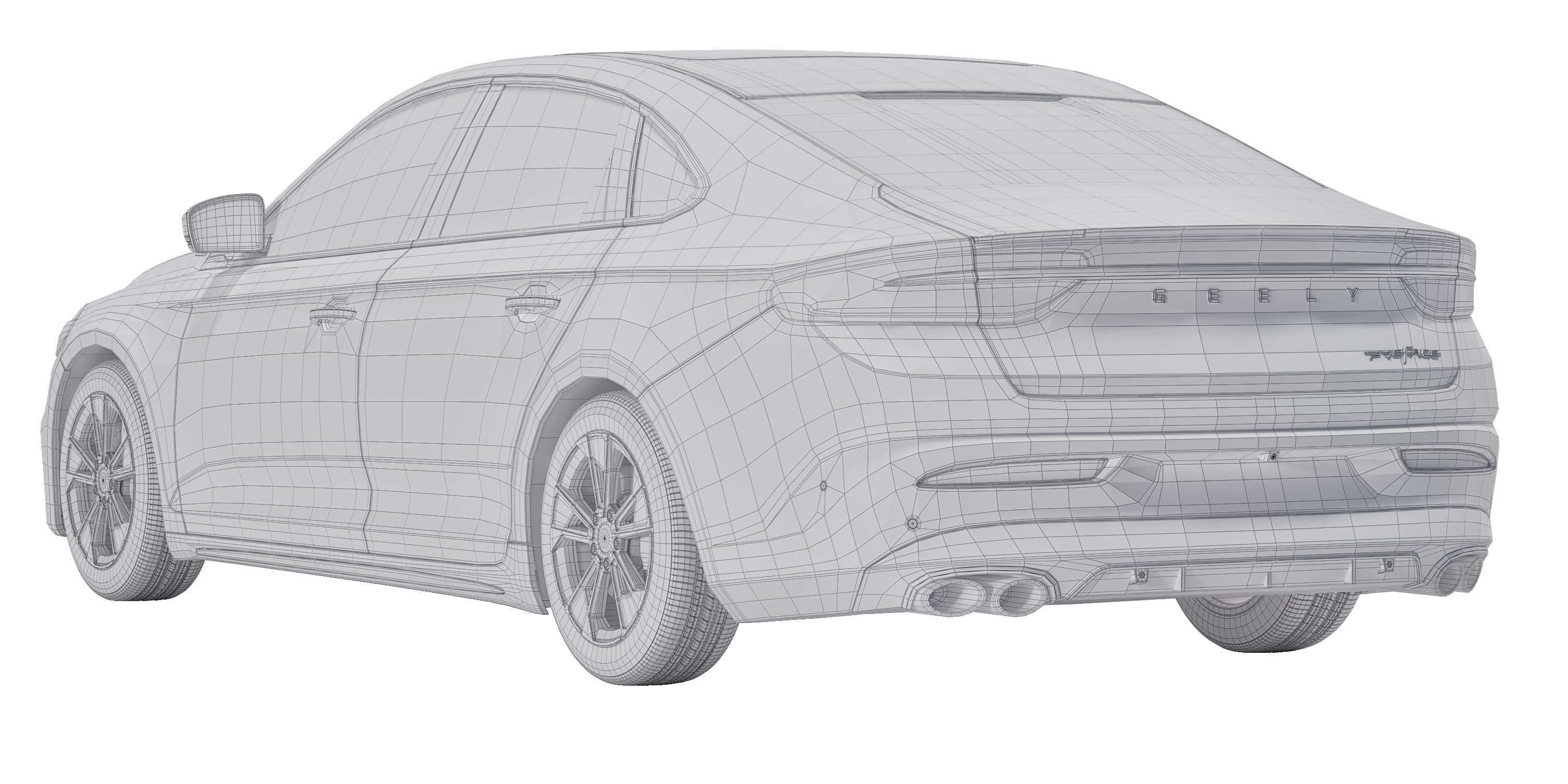 Geely Preface 3D model | CGTrader