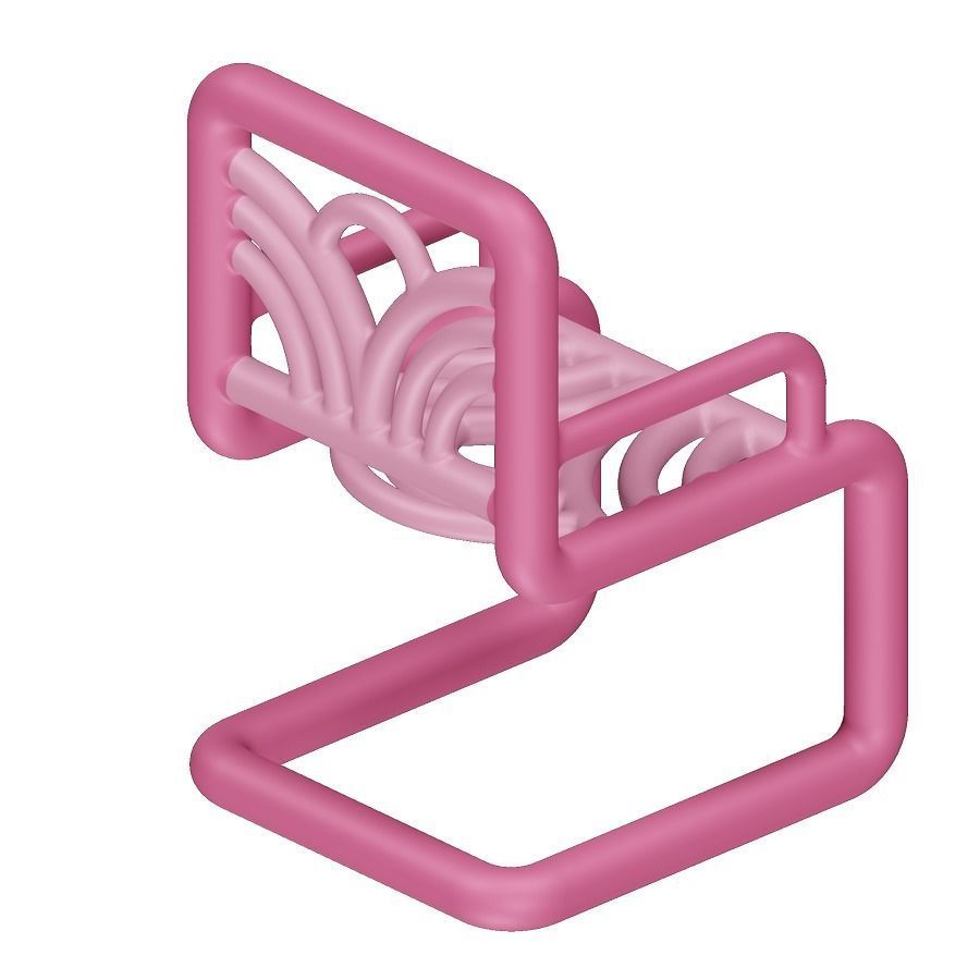 Cartoon Baby Chair 3D model | CGTrader