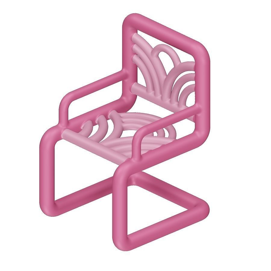 Cartoon Baby Chair 3D model | CGTrader