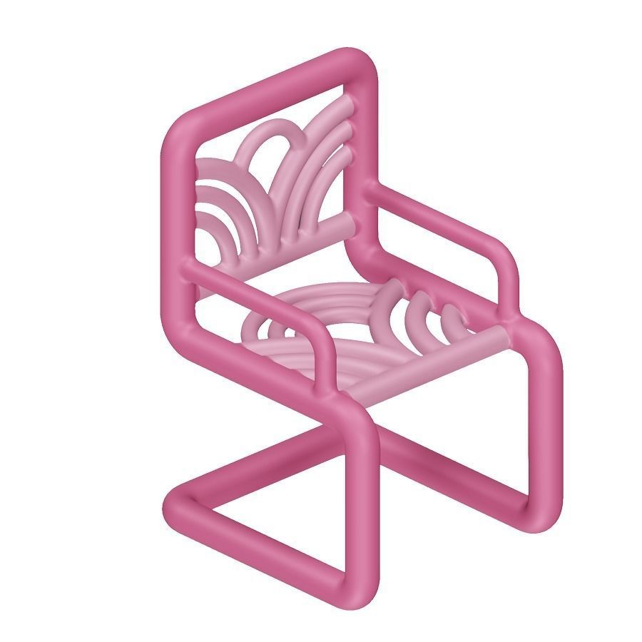 Cartoon Baby Chair 3D model | CGTrader