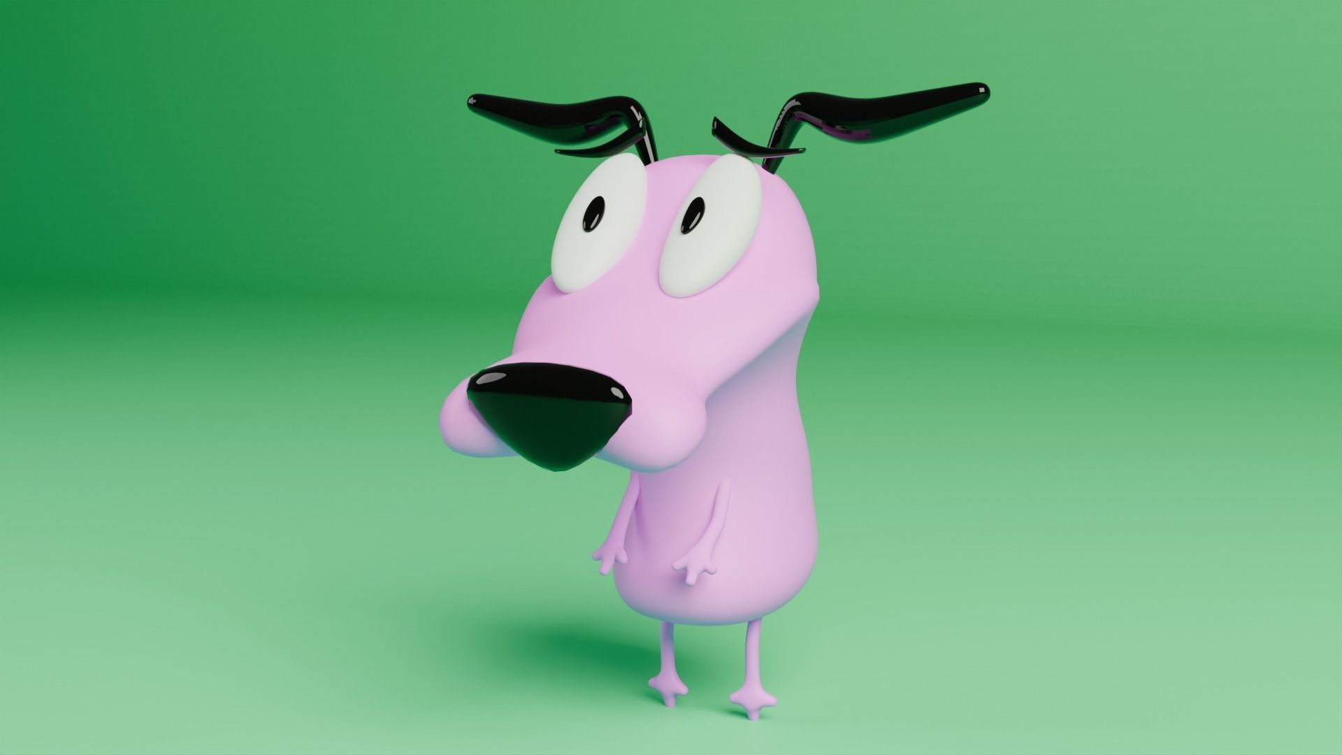3D model Courage The Cowardly Dog 3D Model Ready for Games and ...