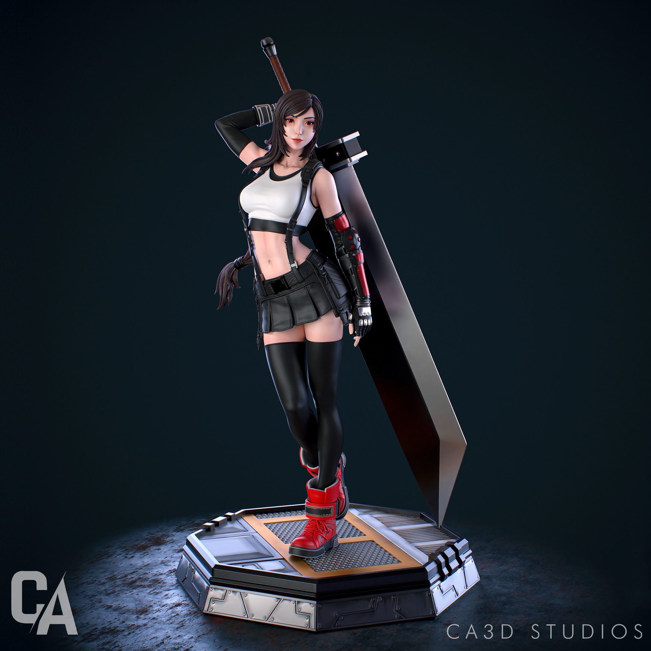 Tifa Lockhart 3D Print 3D model 3D printable | CGTrader