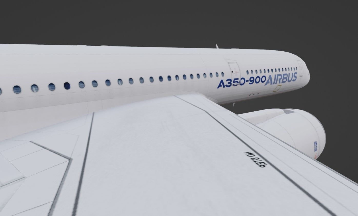 Airbus a350 plane and a320 cockpit 3D model animated | CGTrader