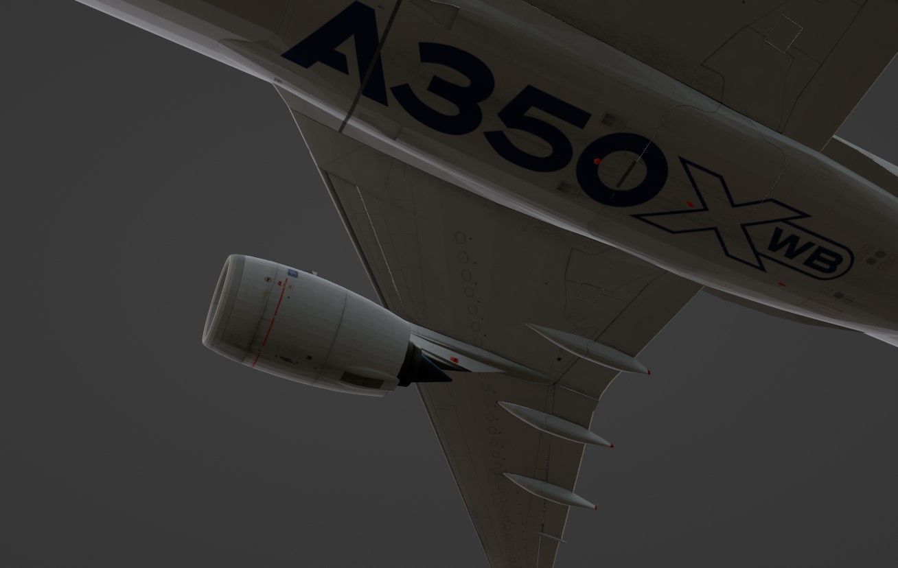 Airbus a350 plane and a320 cockpit 3D model animated | CGTrader