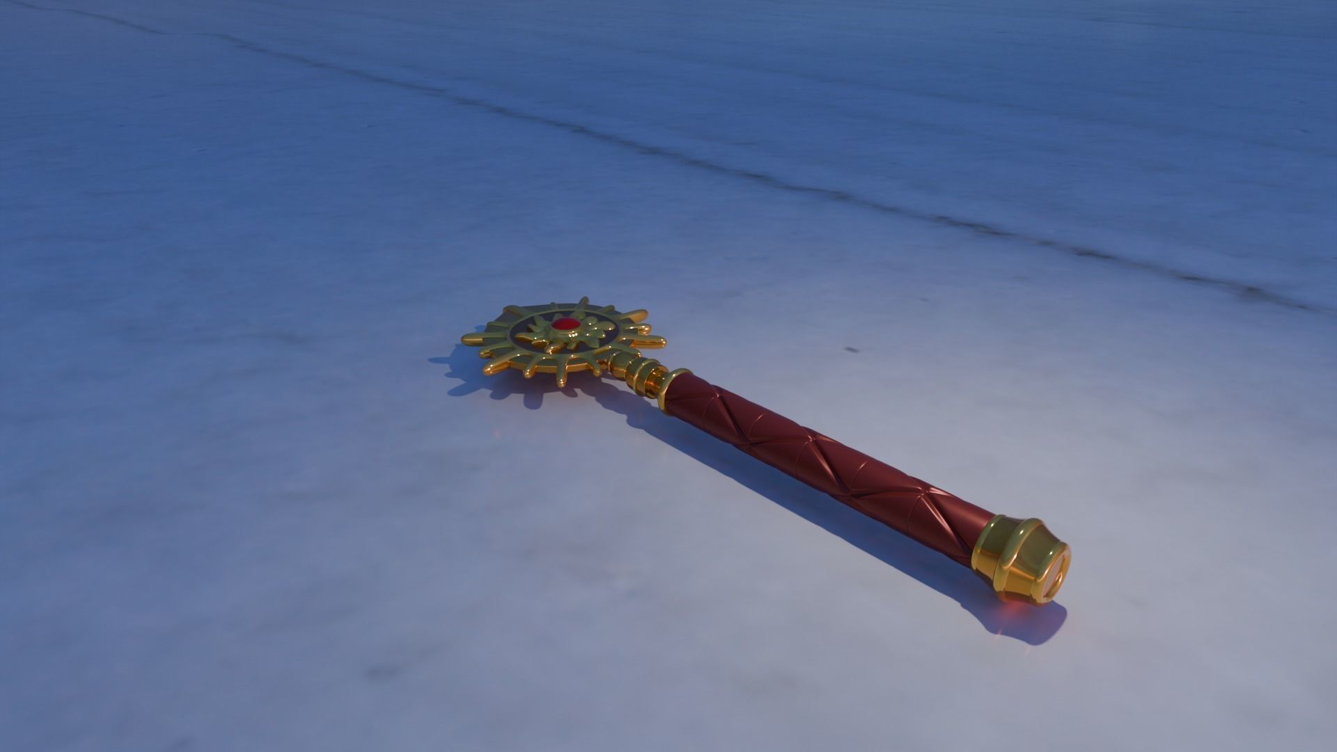 Solar scepter 3D model | CGTrader