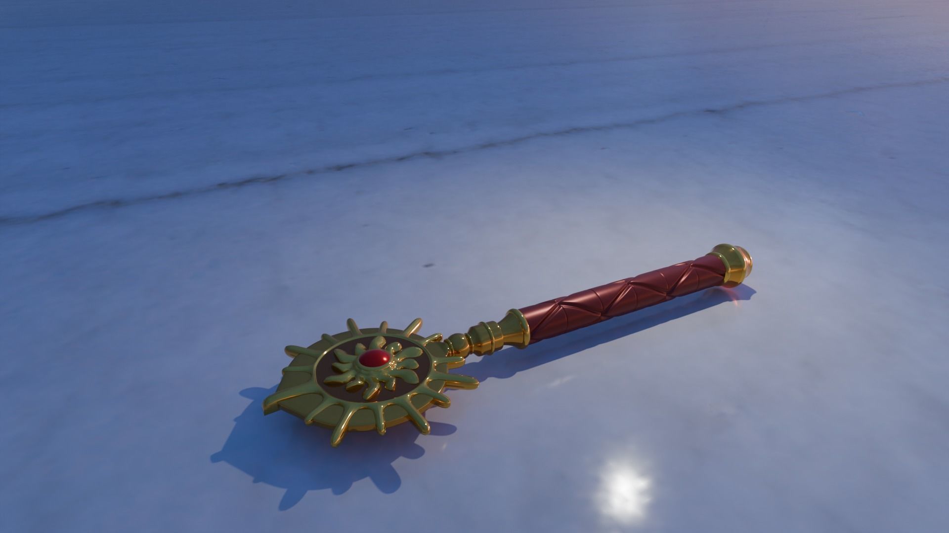 Solar scepter 3D model | CGTrader