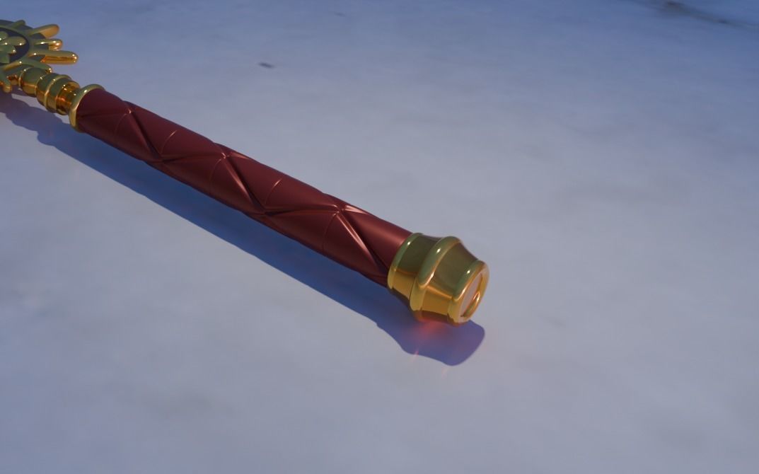 Solar scepter 3D model | CGTrader