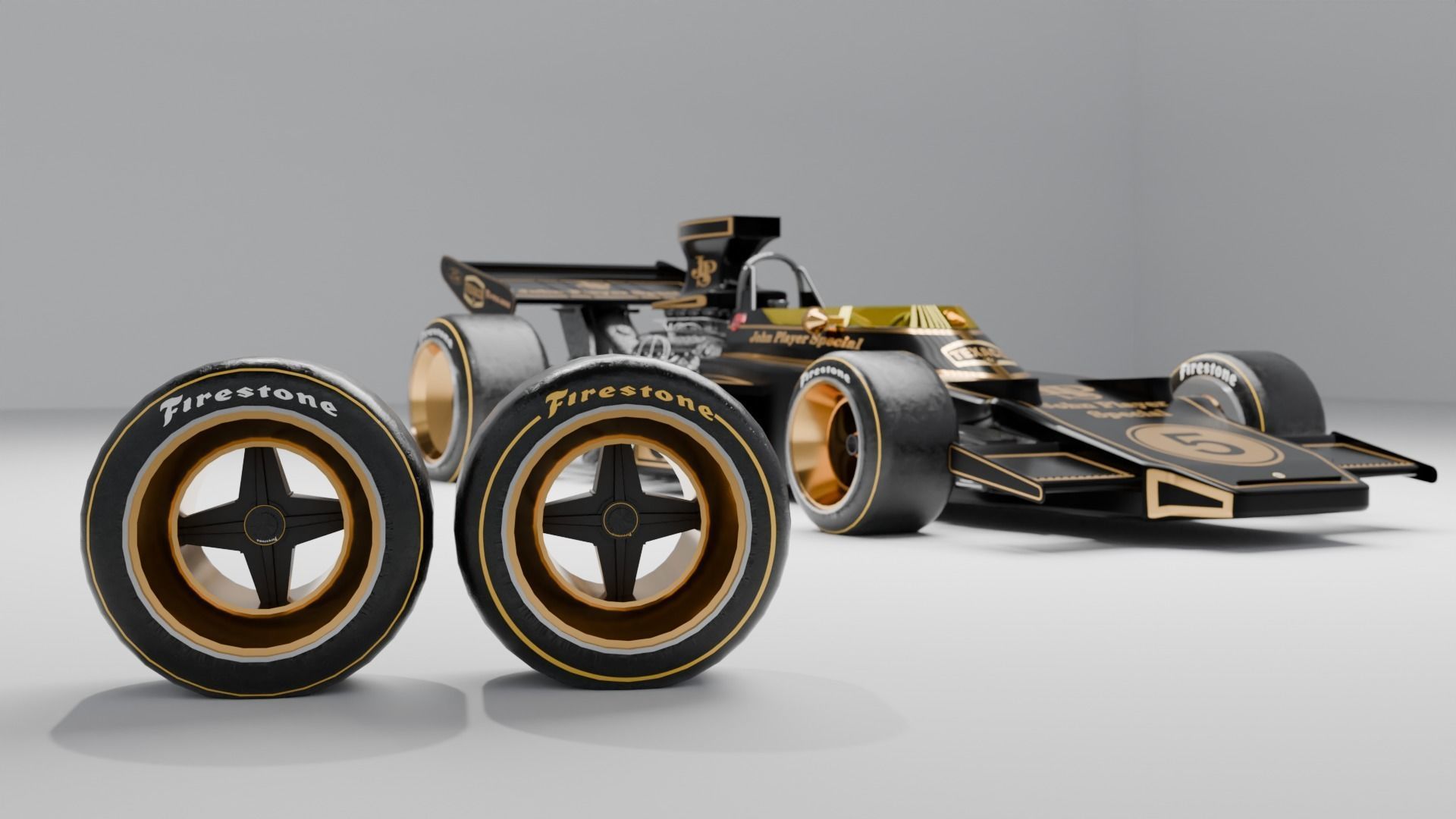 Lotus 72 D F1 car 3D model | CGTrader