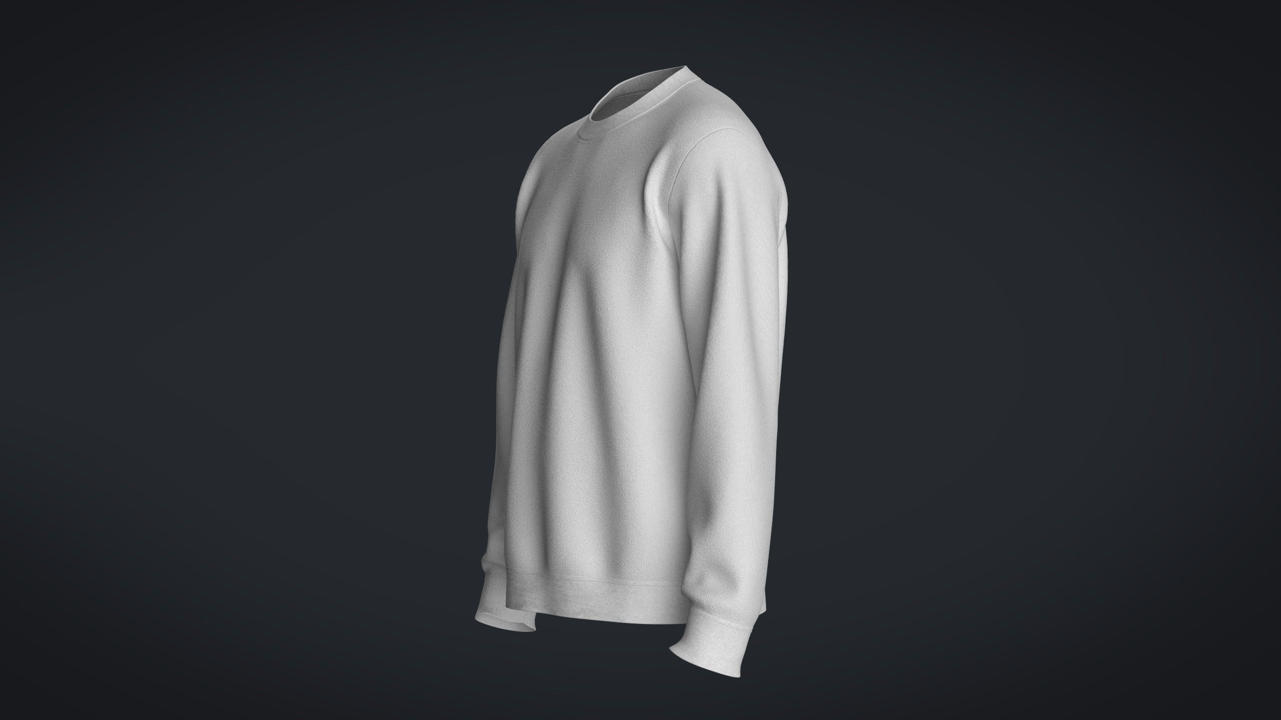 Sweatshirts - White 3D model | CGTrader