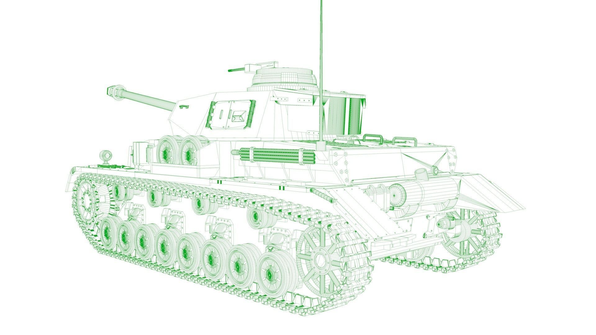 panzerkampfwagen IV Tank 3D Model 3D model | CGTrader