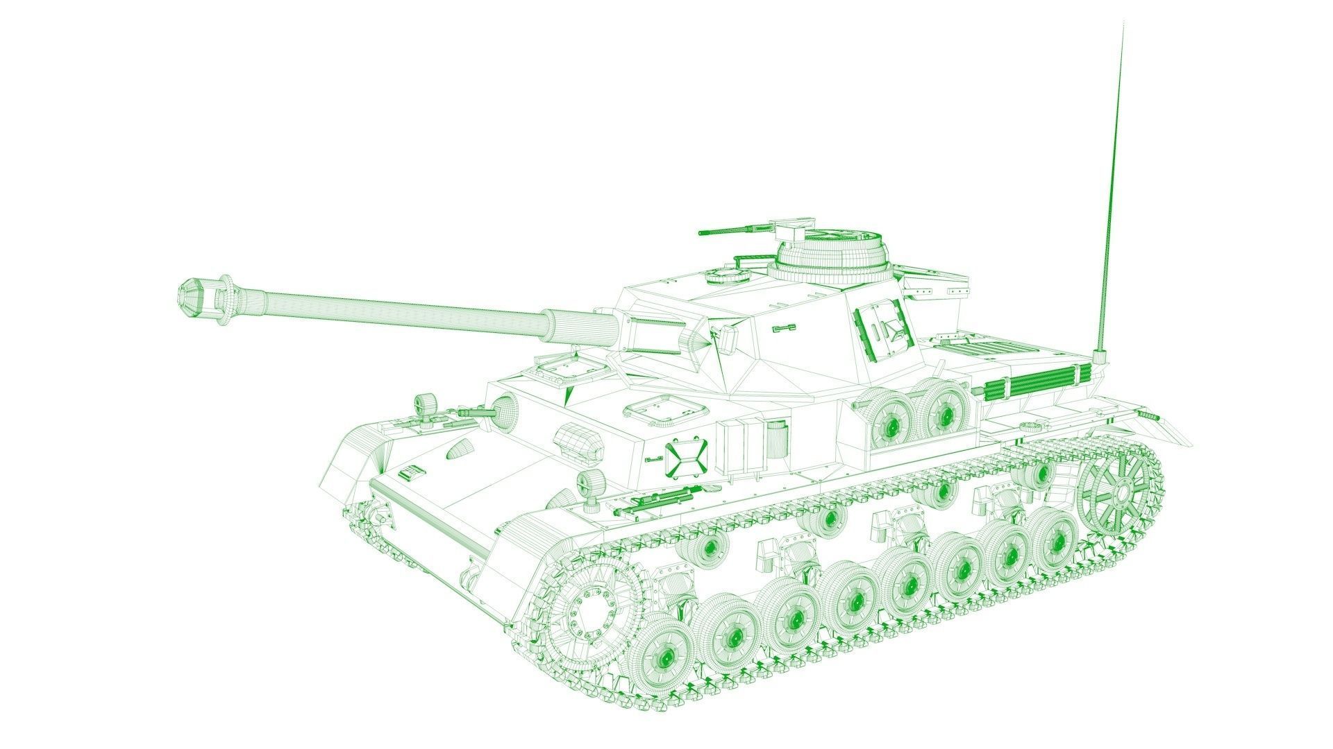 panzerkampfwagen IV Tank 3D Model 3D model | CGTrader