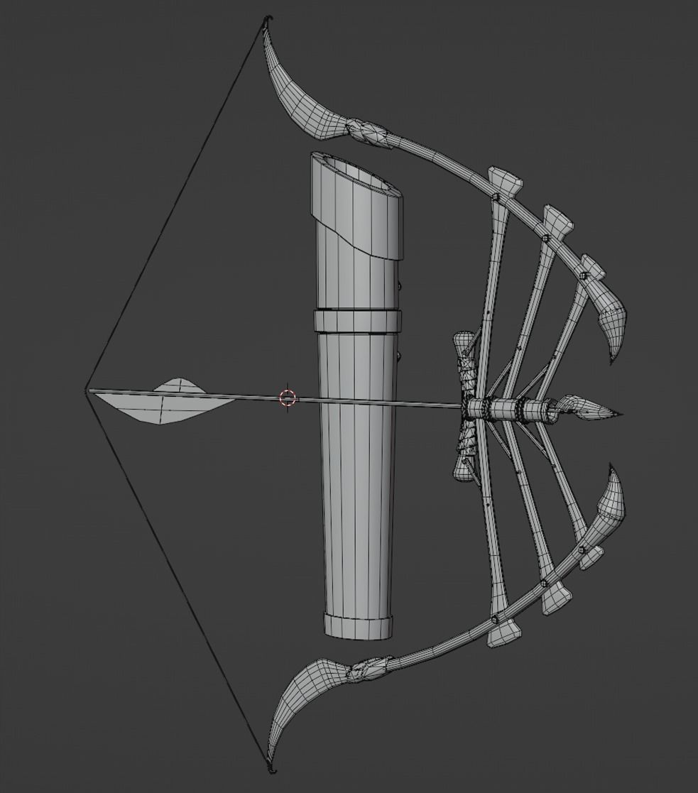 Game Ready Skeleton Bow free VR / AR / low-poly 3D model | CGTrader