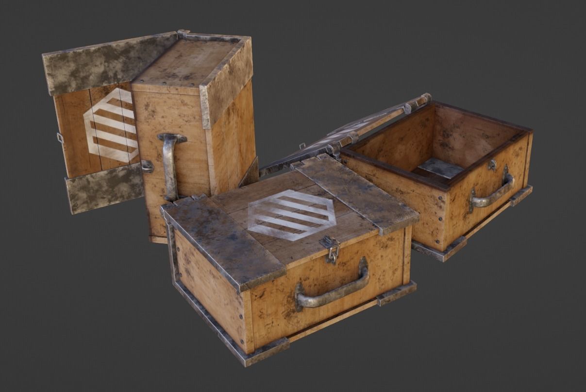 Game Ready Ammo Crate free VR / AR / low-poly 3D model | CGTrader