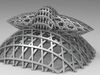 Alien brutalist weaved dome 3D model | CGTrader