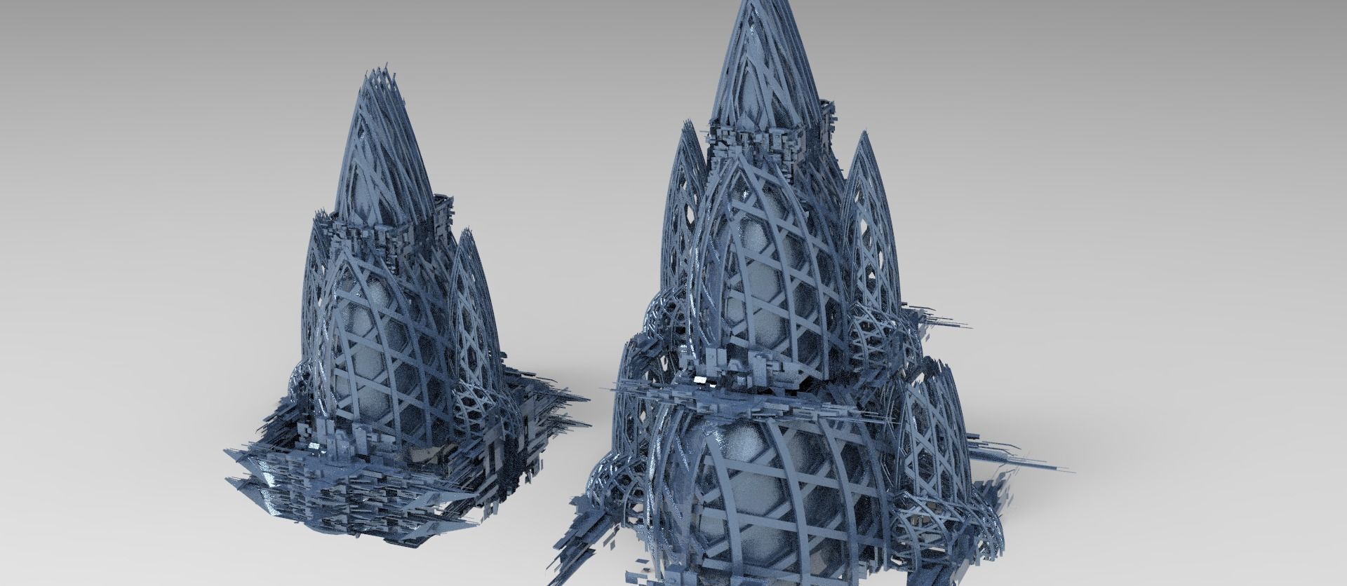 cyberpunk weaved city mega blocks 3D model | CGTrader