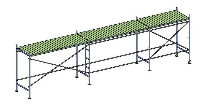 straddle scaffold 3D model | CGTrader