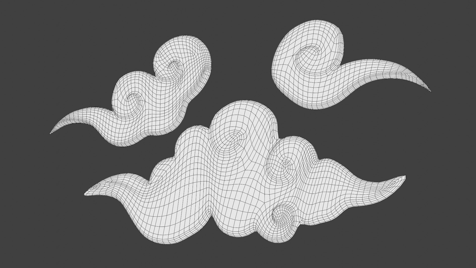 Chinese clouds 3D model | CGTrader