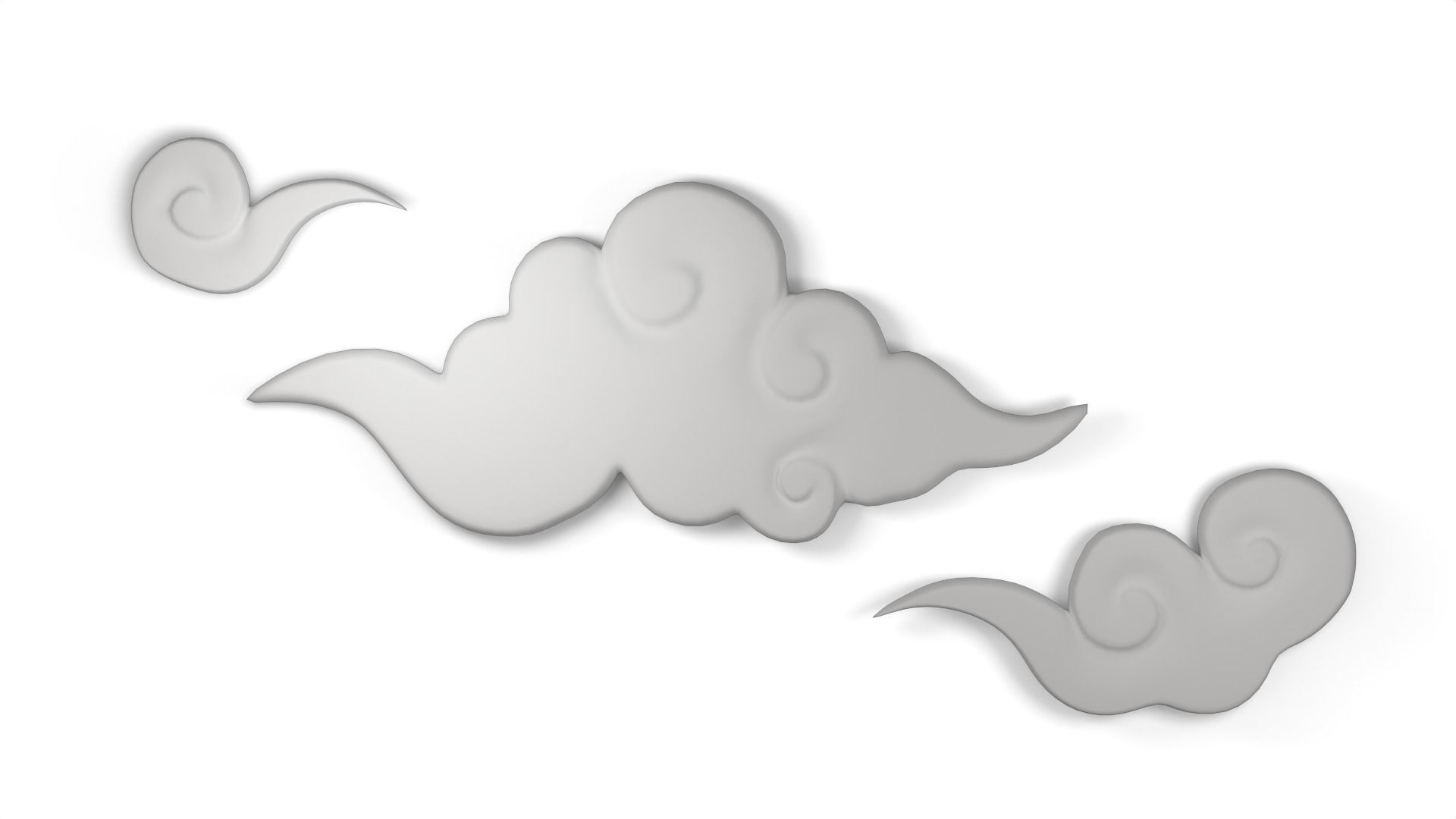 Chinese clouds 3D model | CGTrader