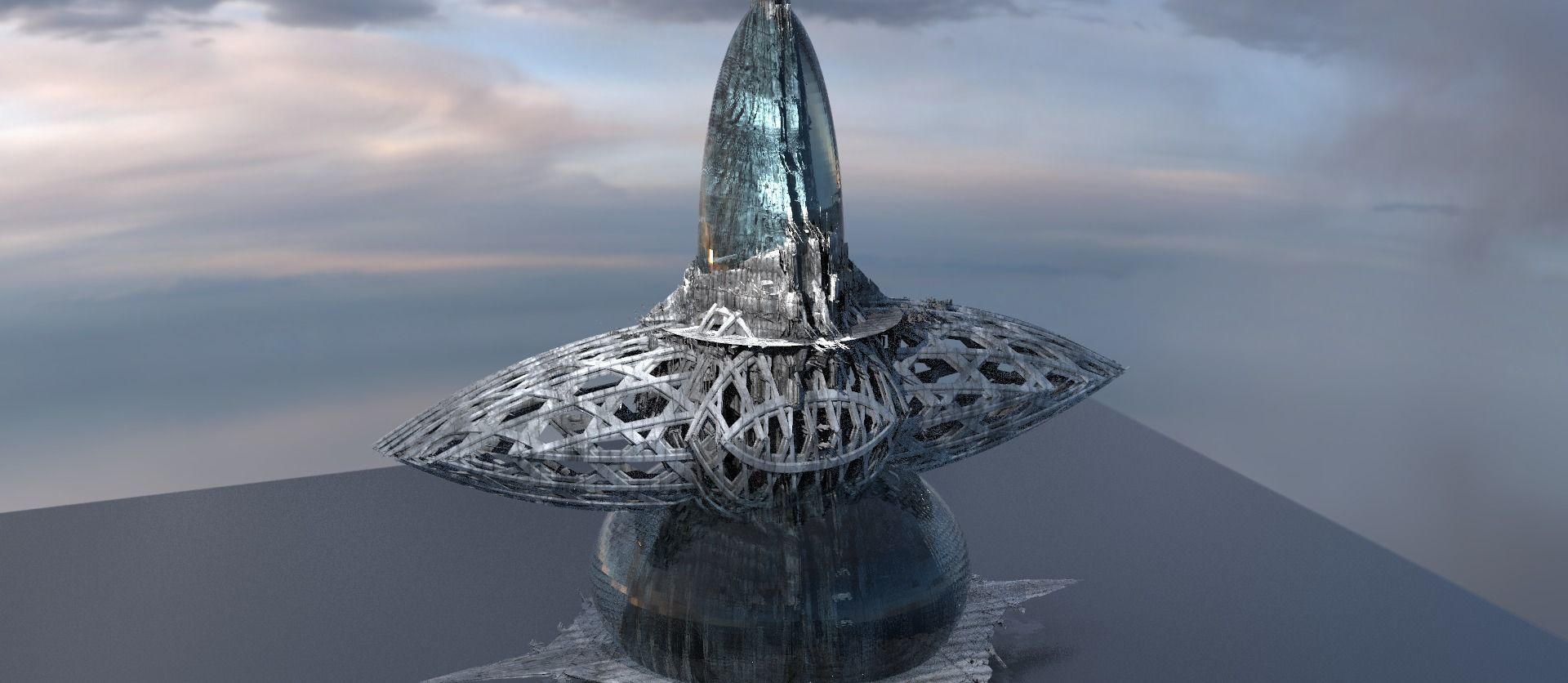 Eldritch Ocean Tower 3D model | CGTrader