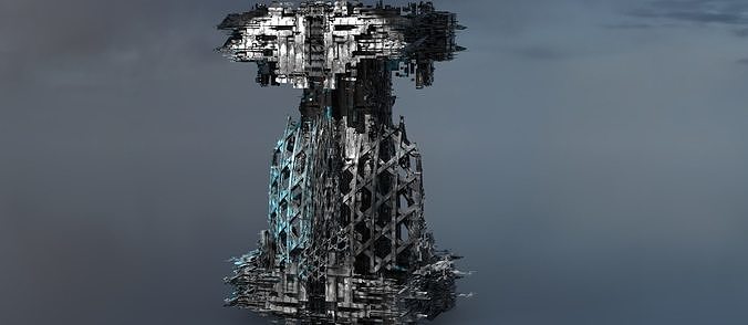 Eldritch tower Ruin 3D model | CGTrader