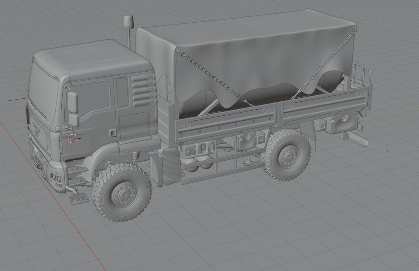 MAN TGA Bundeswehr Military Truck Pack 3D model | CGTrader