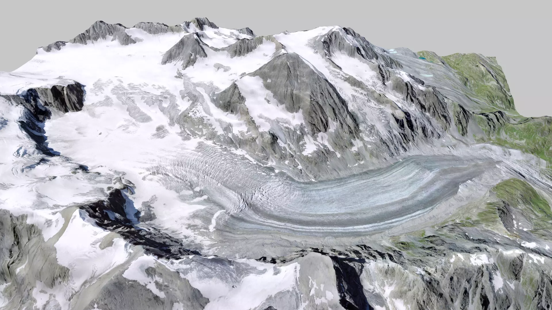 The Corbassiere Glacier 3D model | CGTrader