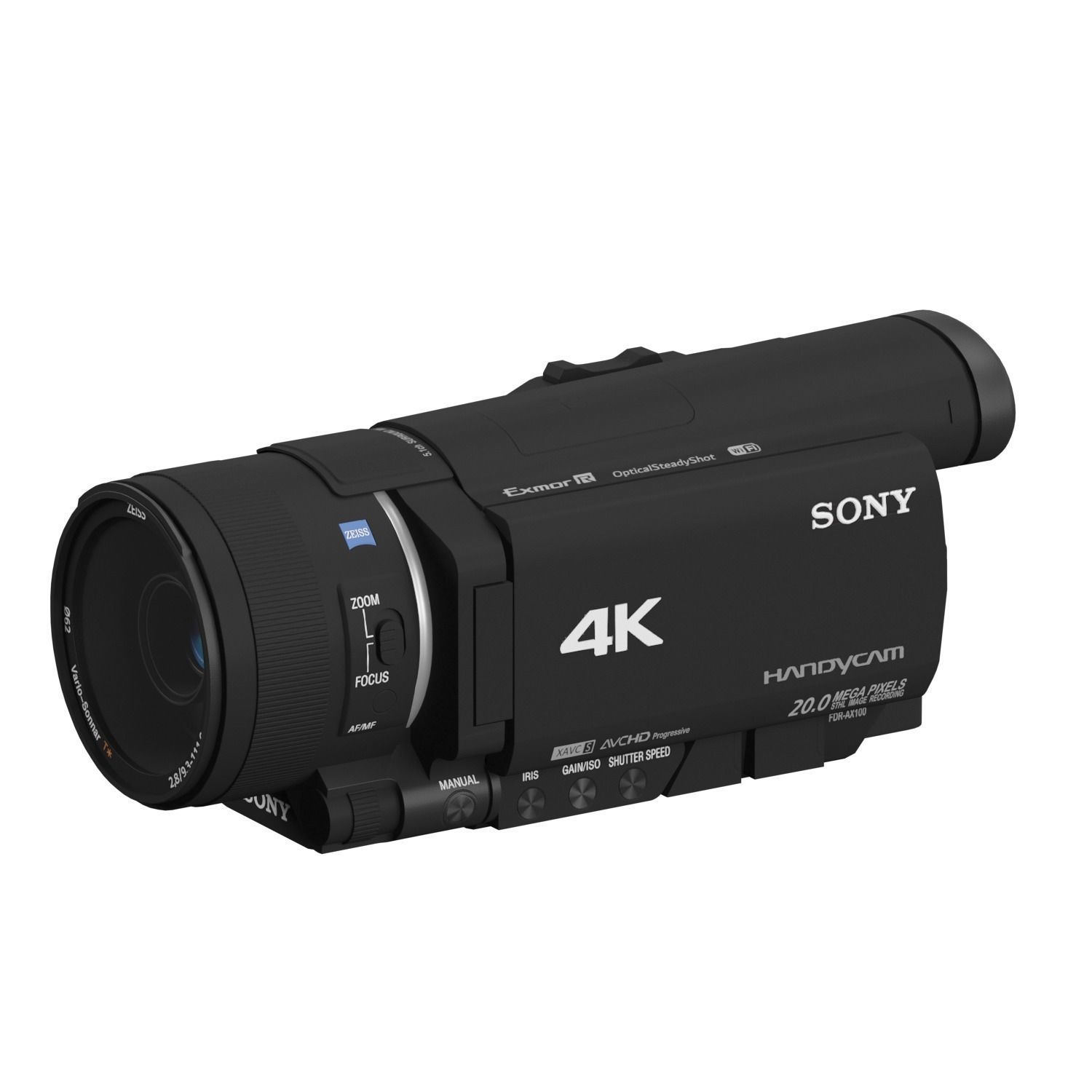 Sony FDR-AX100 Camcorder free VR / AR / low-poly 3D model | CGTrader