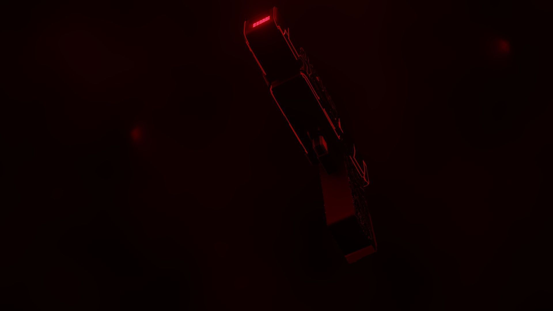 Sci-Fi Gun Red 3D model | CGTrader