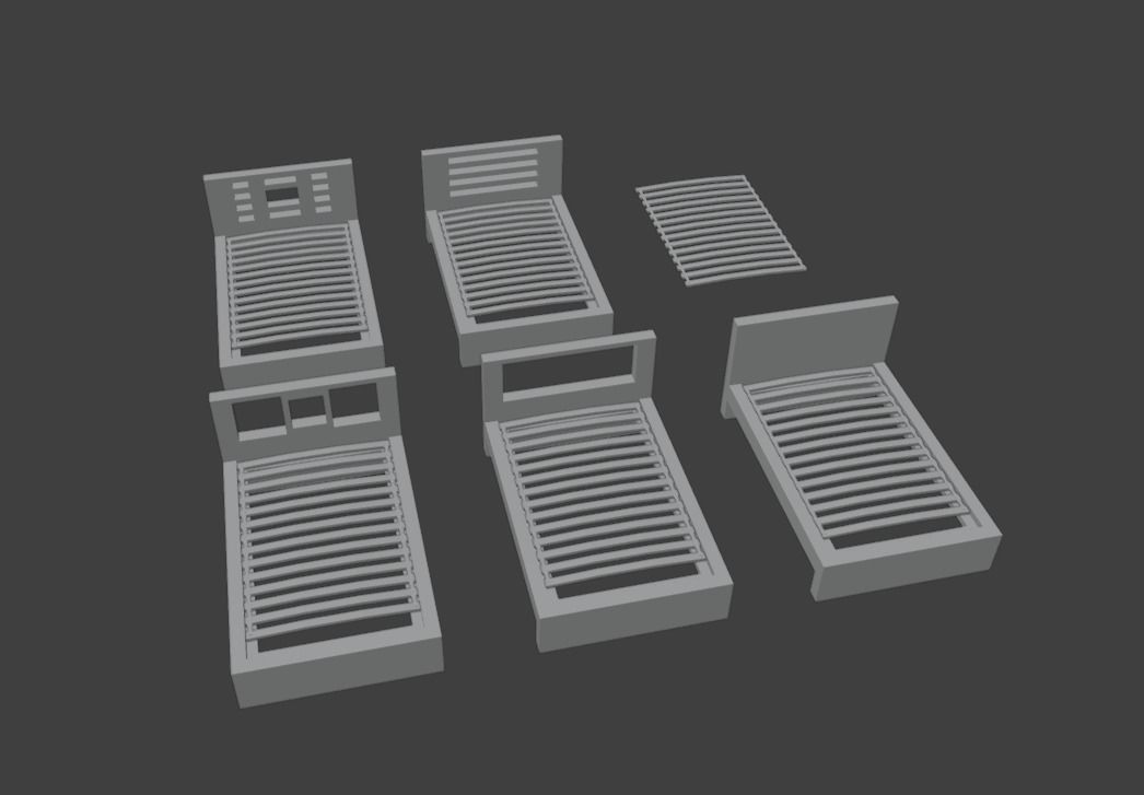 3D model Various Beds VR / AR / low-poly | CGTrader