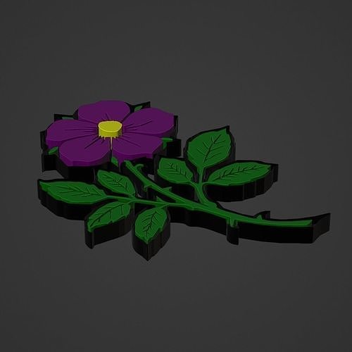 Flower 3D model 3D printable | CGTrader