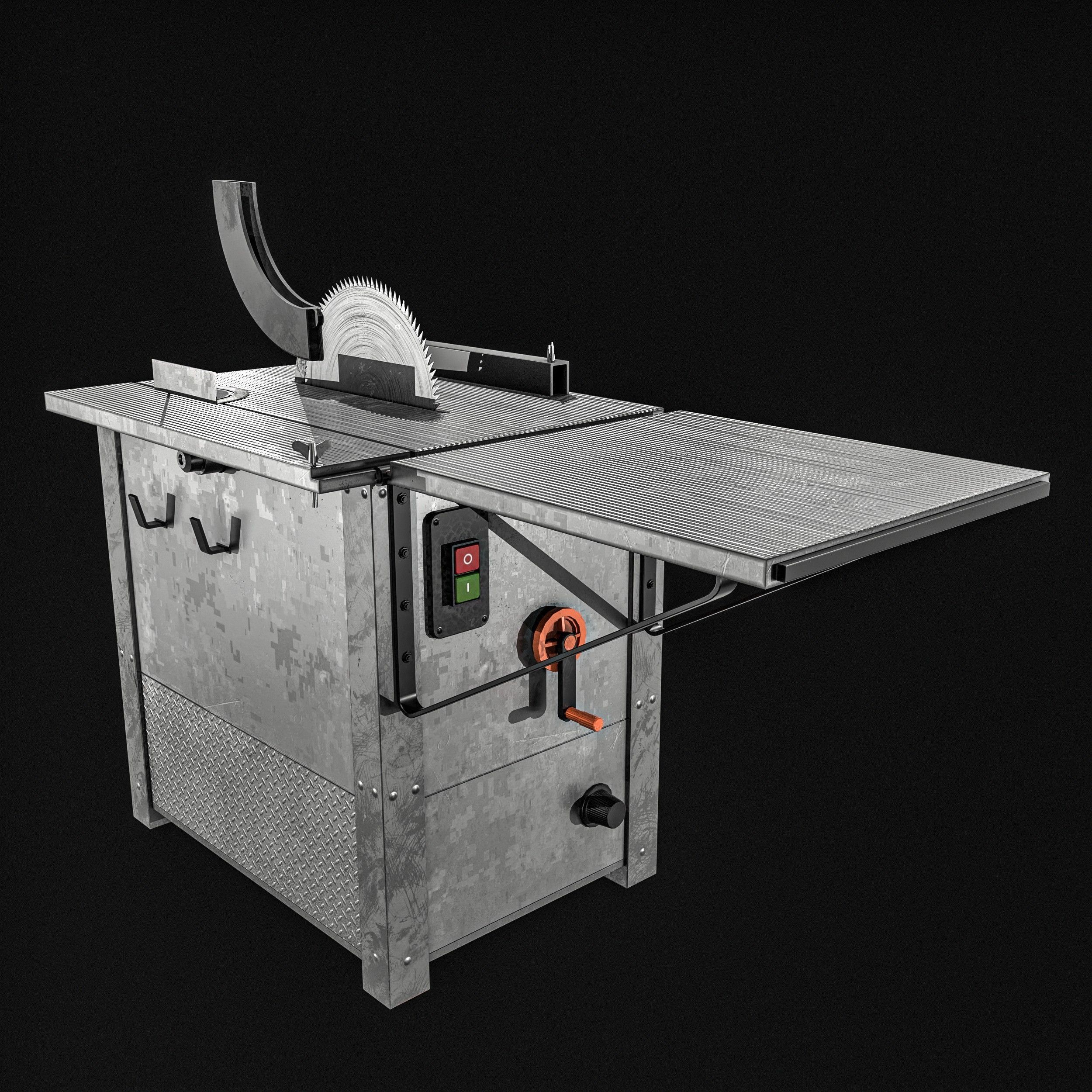 3D model Table Saw Machine VR / AR / low-poly | CGTrader