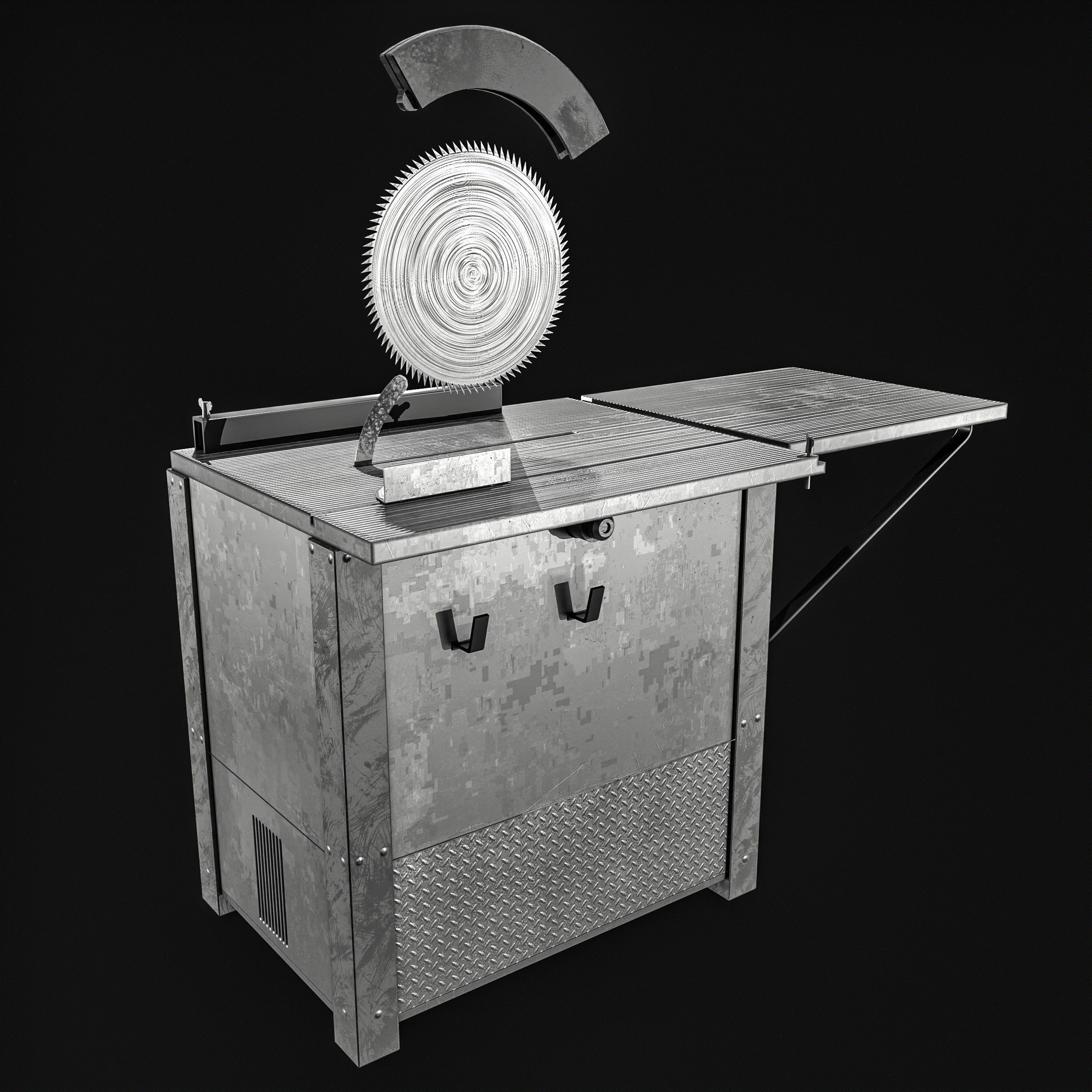 3D model Table Saw Machine VR / AR / low-poly | CGTrader