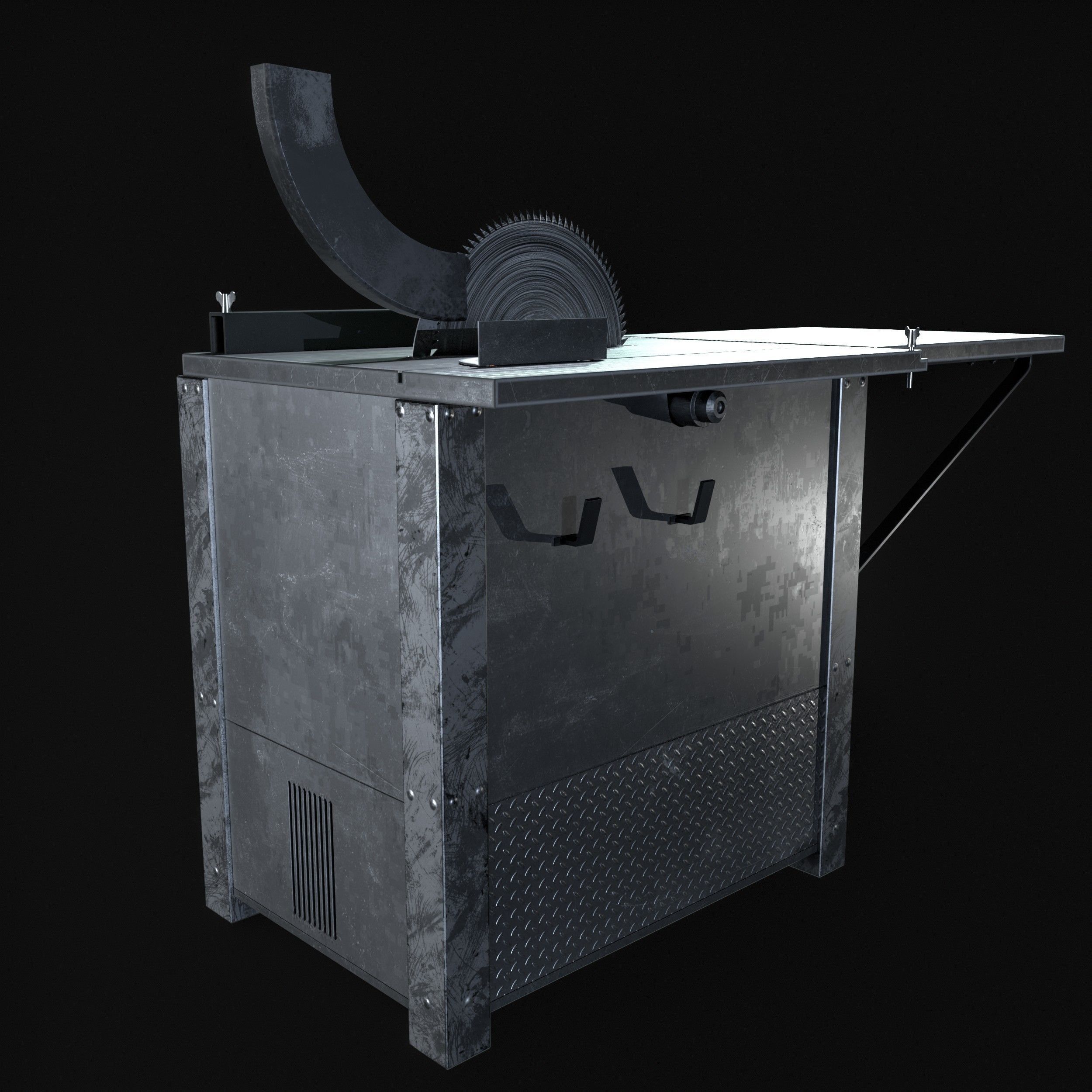 3D model Table Saw Machine VR / AR / low-poly | CGTrader