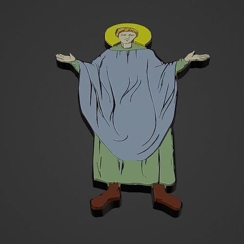 jesus god 3D model 3D printable | CGTrader