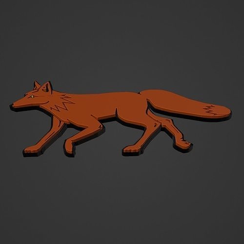 Fox Animal 3D model 3D printable | CGTrader
