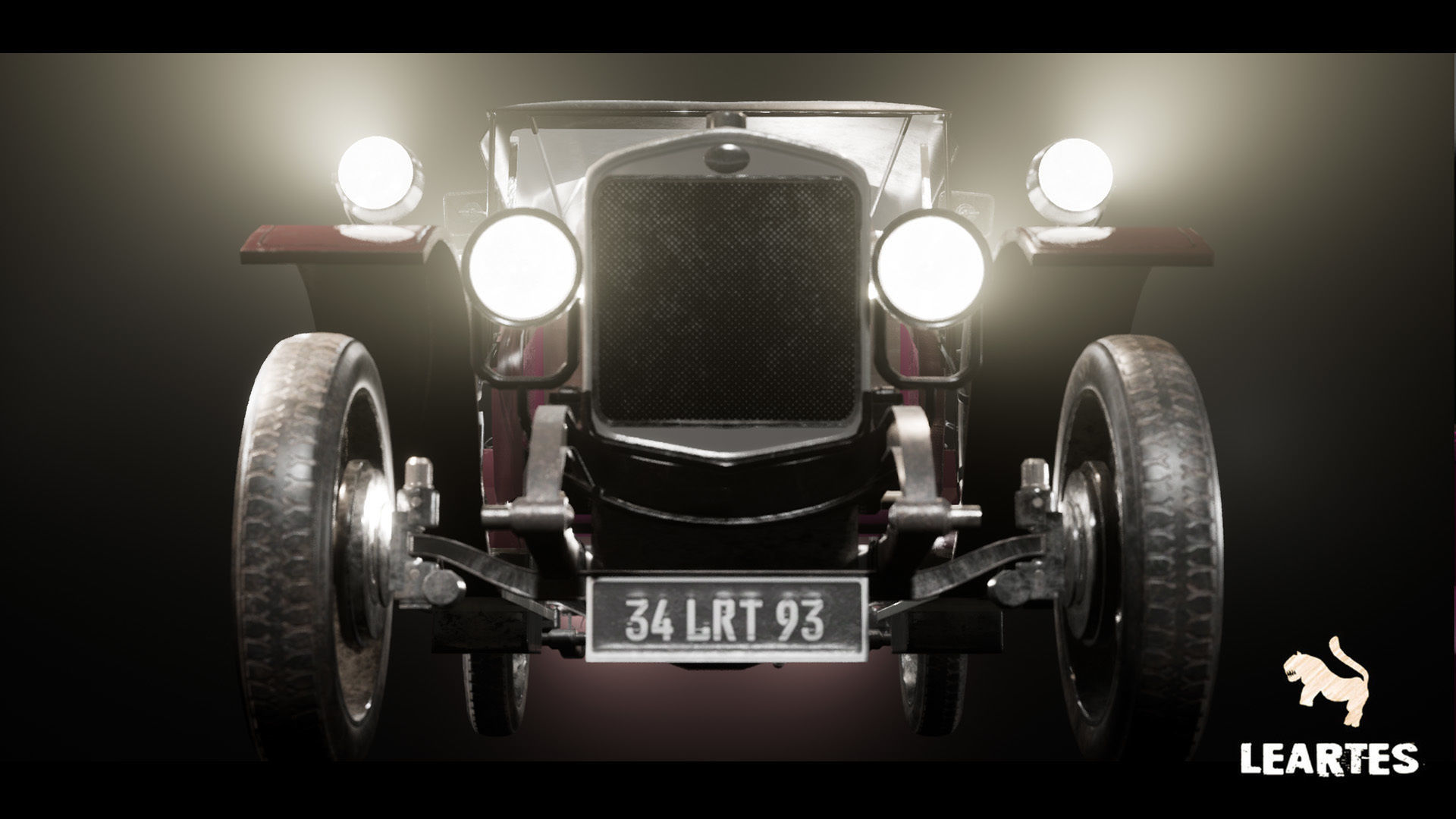 3D model Driveable Classic Car - Rigged - Customizable VR / AR / low ...