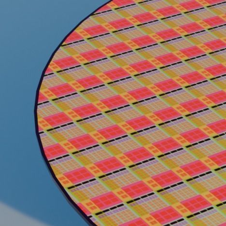 3D model Semiconductor silicon wafer VR / AR / low-poly | CGTrader