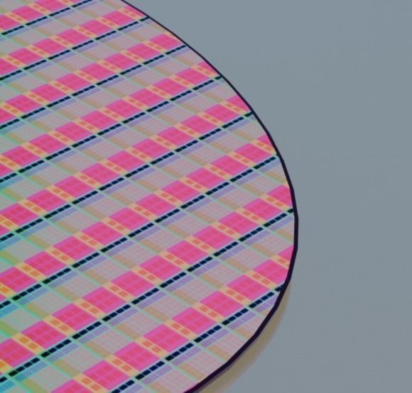 3D model Semiconductor silicon wafer VR / AR / low-poly | CGTrader
