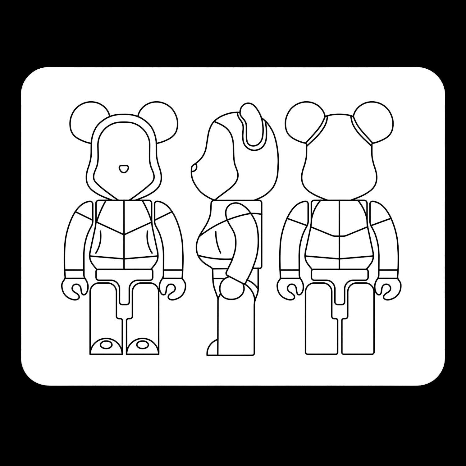 Kaws Bearbricks Neon Signs 3D model | CGTrader