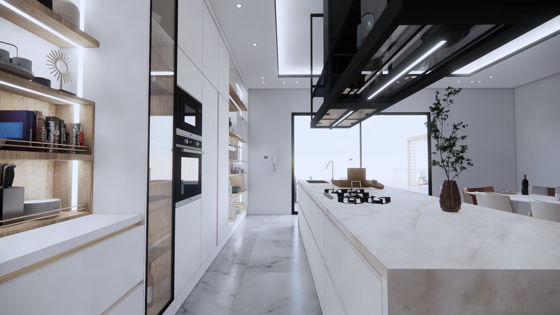 Realistic kitchen SketchUp and Enscape 3D model animated | CGTrader