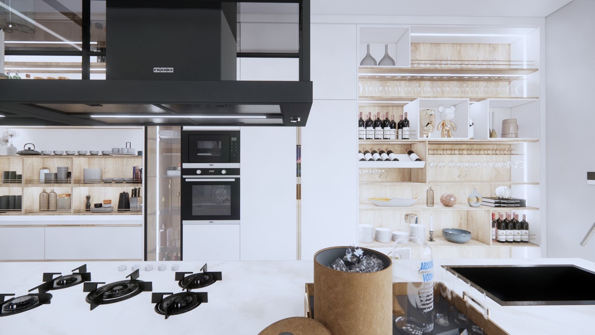 Realistic kitchen SketchUp and Enscape 3D model animated | CGTrader