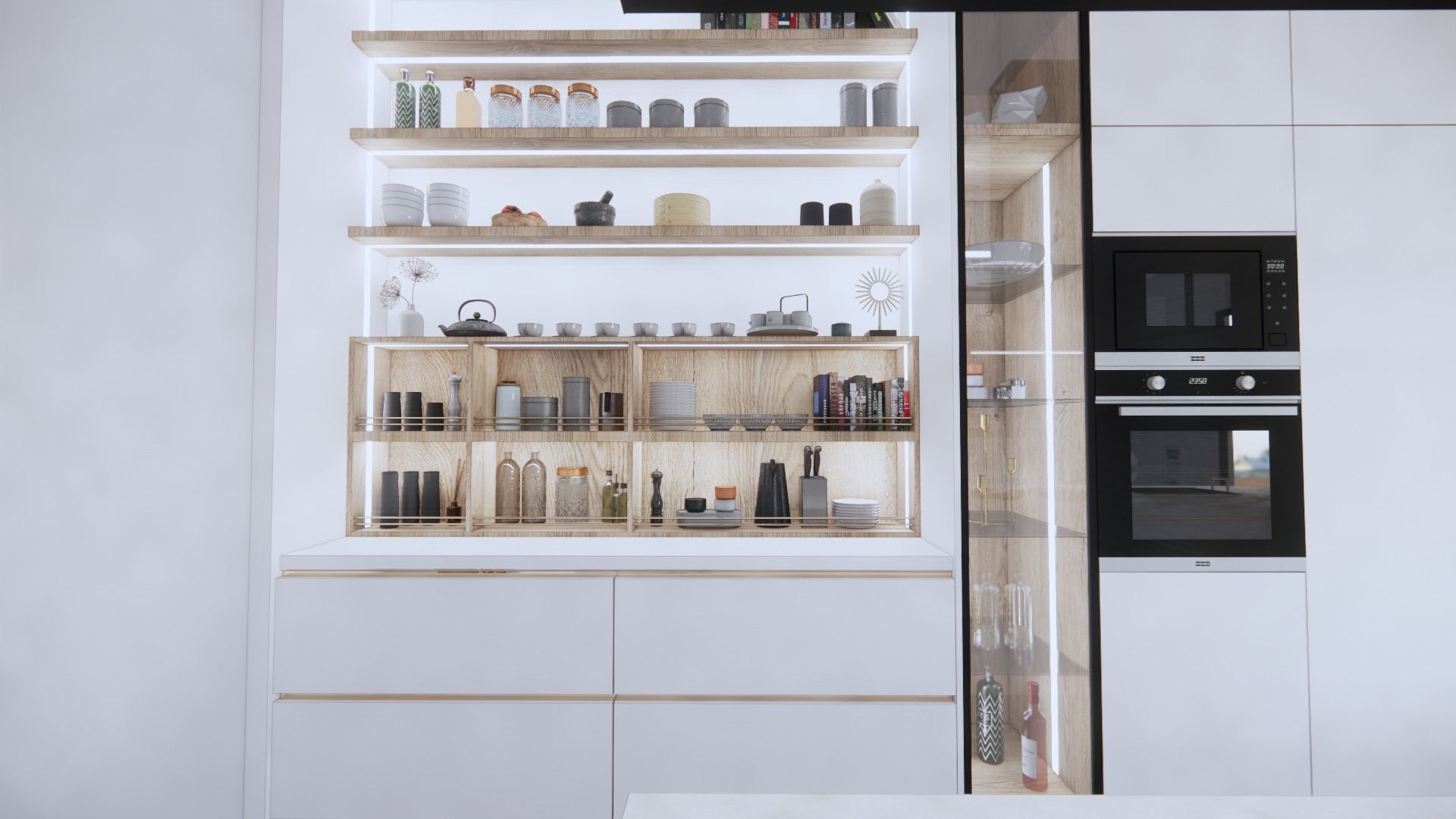 Realistic kitchen SketchUp and Enscape 3D model animated | CGTrader