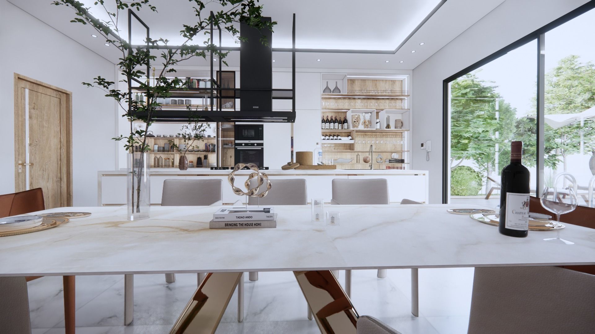 Realistic kitchen SketchUp and Enscape 3D model animated | CGTrader