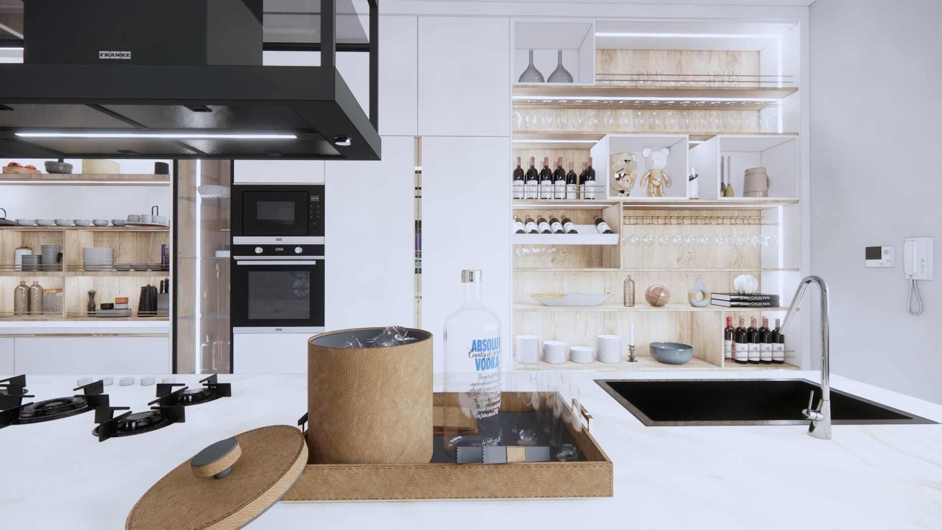 Realistic kitchen SketchUp and Enscape 3D model animated | CGTrader