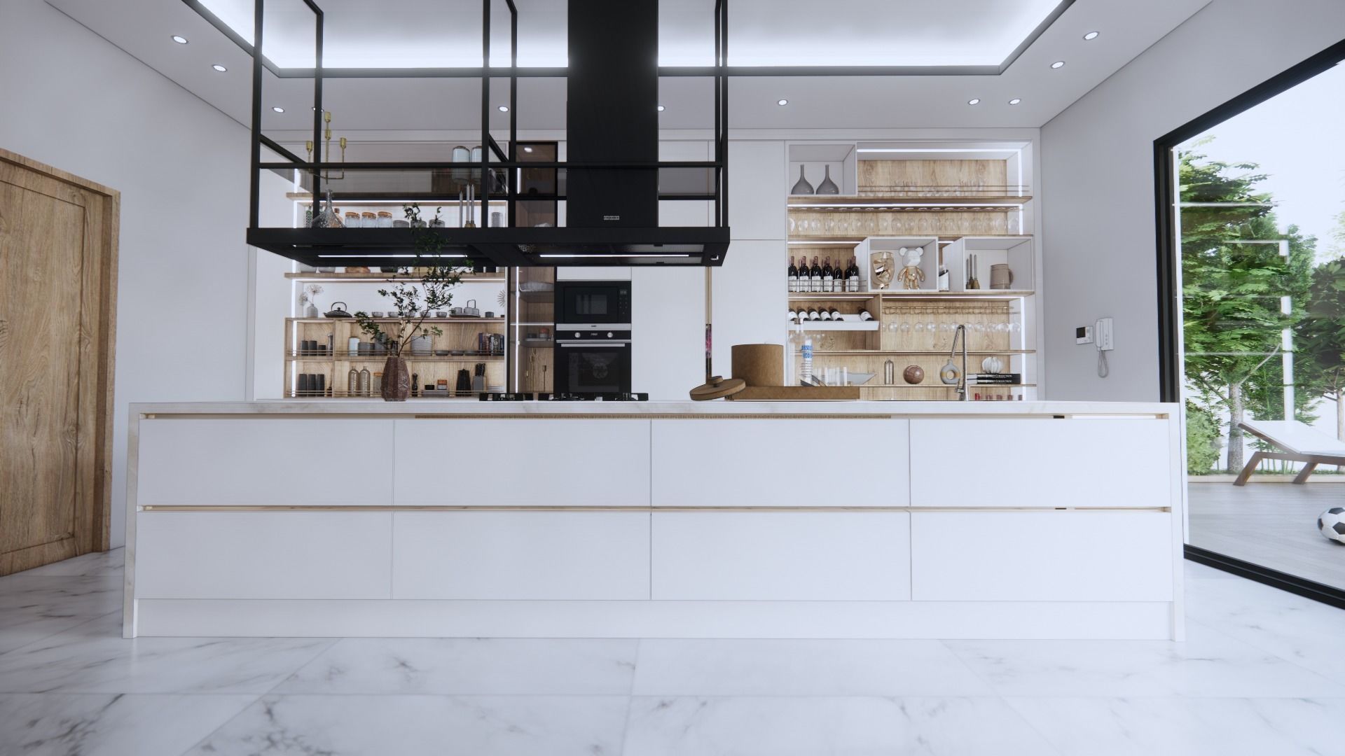 Realistic kitchen SketchUp and Enscape 3D model animated | CGTrader