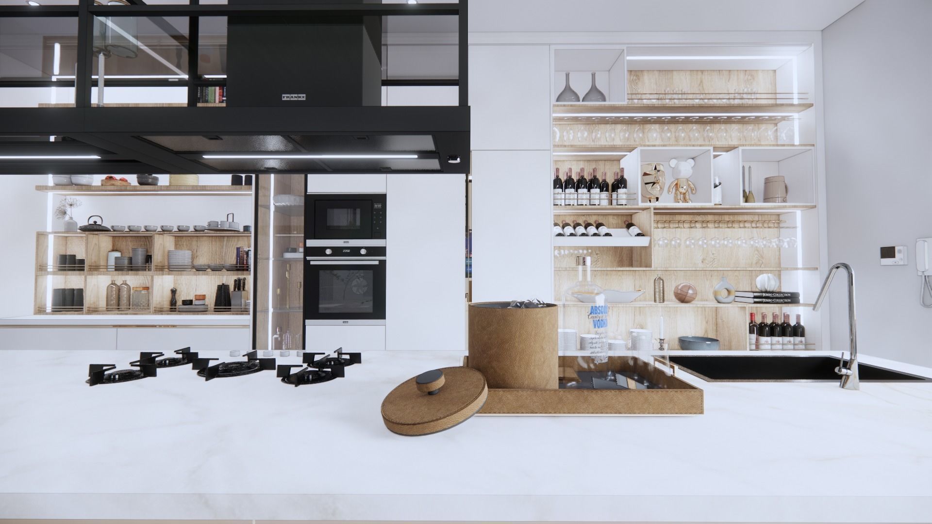 Realistic kitchen SketchUp and Enscape 3D model animated | CGTrader