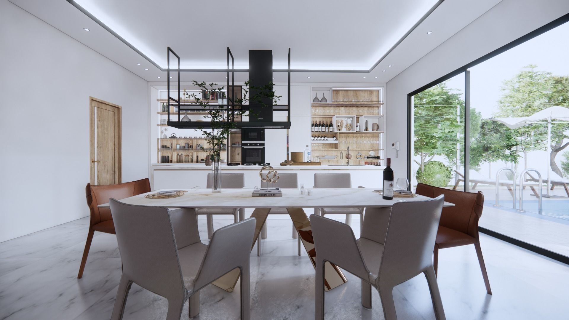 Realistic kitchen SketchUp and Enscape 3D model animated | CGTrader