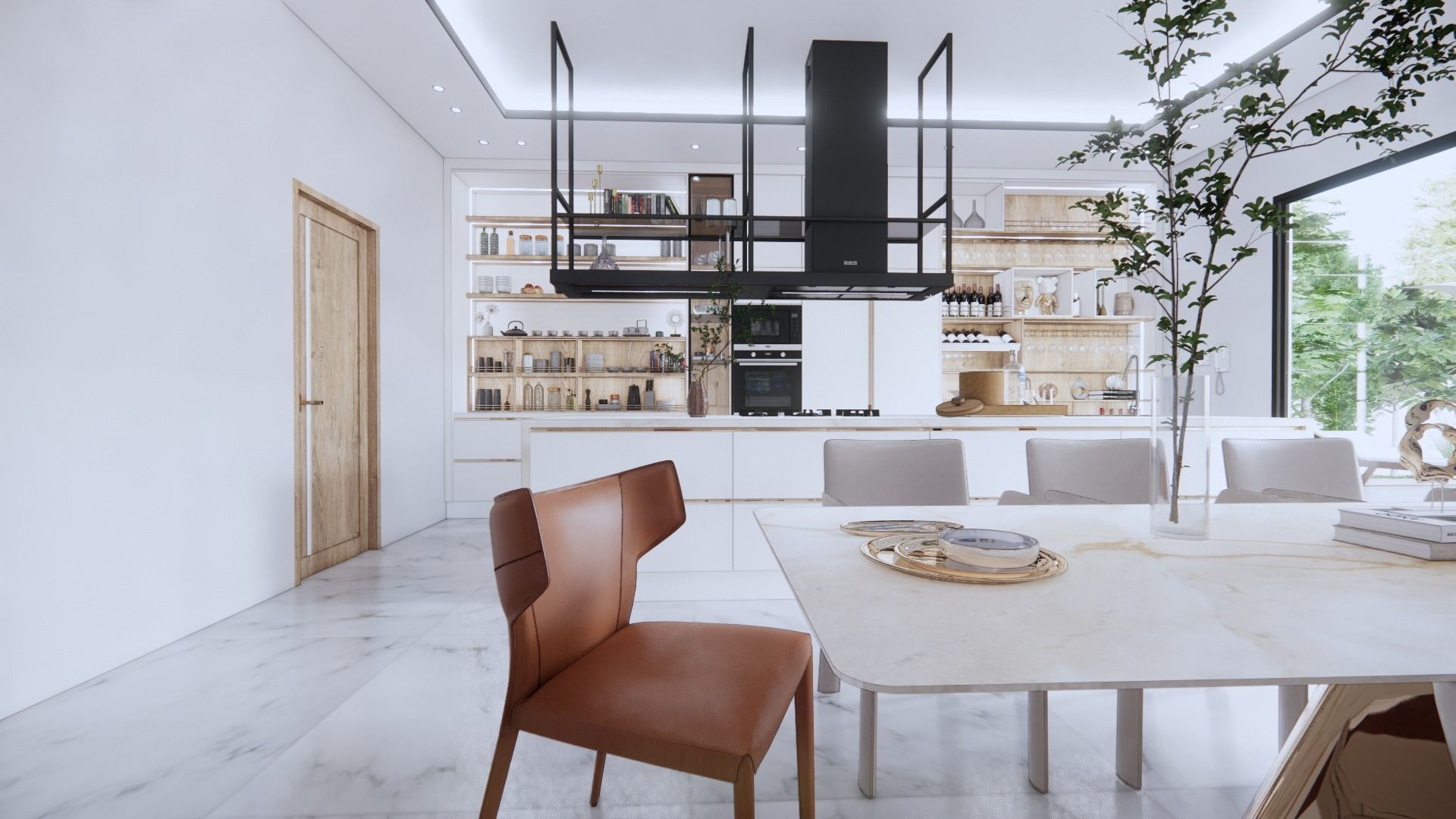 Realistic kitchen SketchUp and Enscape 3D model animated | CGTrader