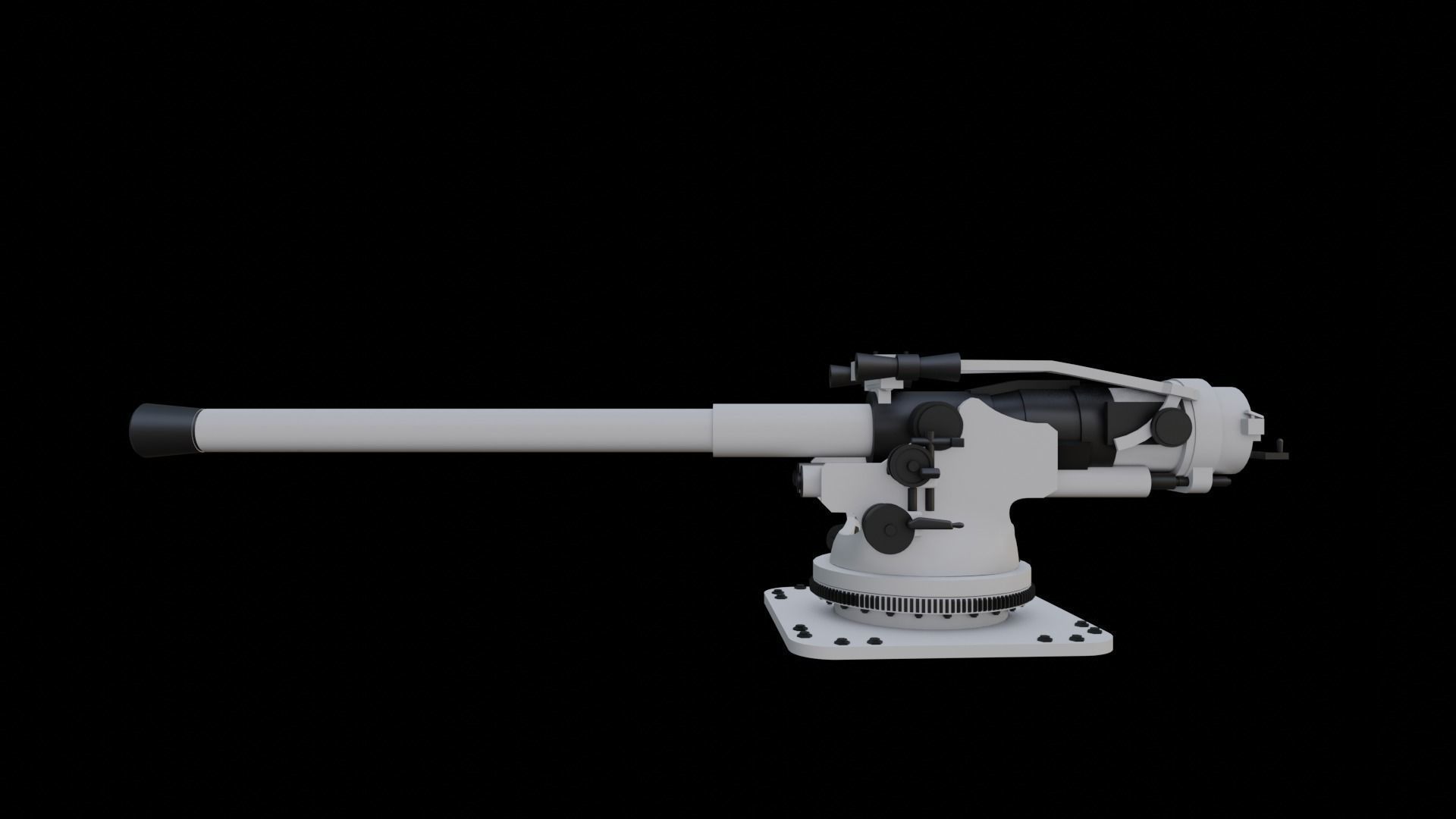 5-inch 50-caliber US Naval Gun 3D model | CGTrader